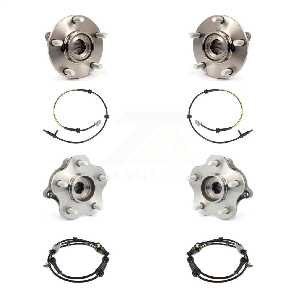 Kugel Front Rear Wheel Hub Bearing and ABS Sensor Kit for Car Nissan ...