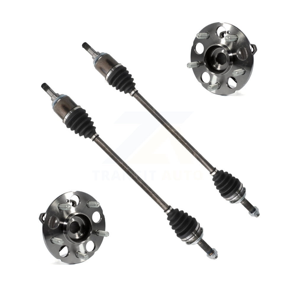 Kugel Rear CV Axle Drive Shaft and Complete Wheel Hub Bearing Assembly ...