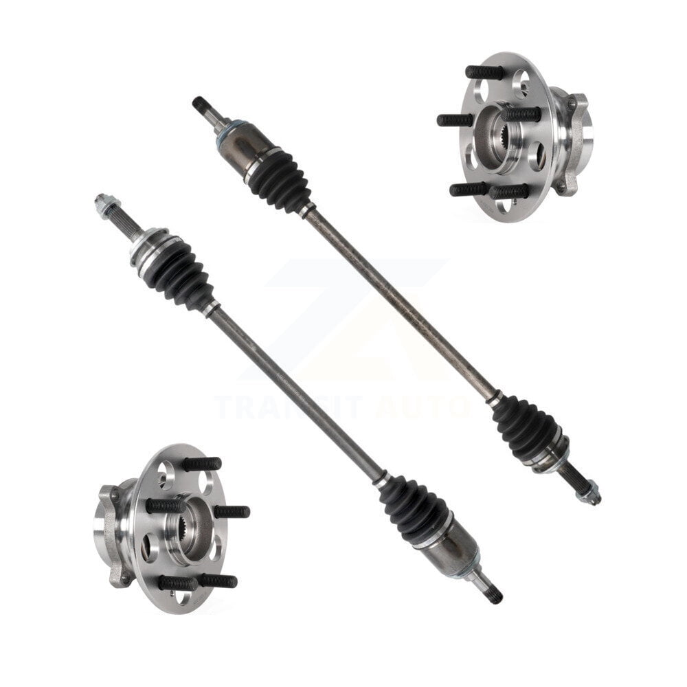 Kugel Rear CV Axle Drive Shaft and Complete Wheel Hub Bearing Assembly ...