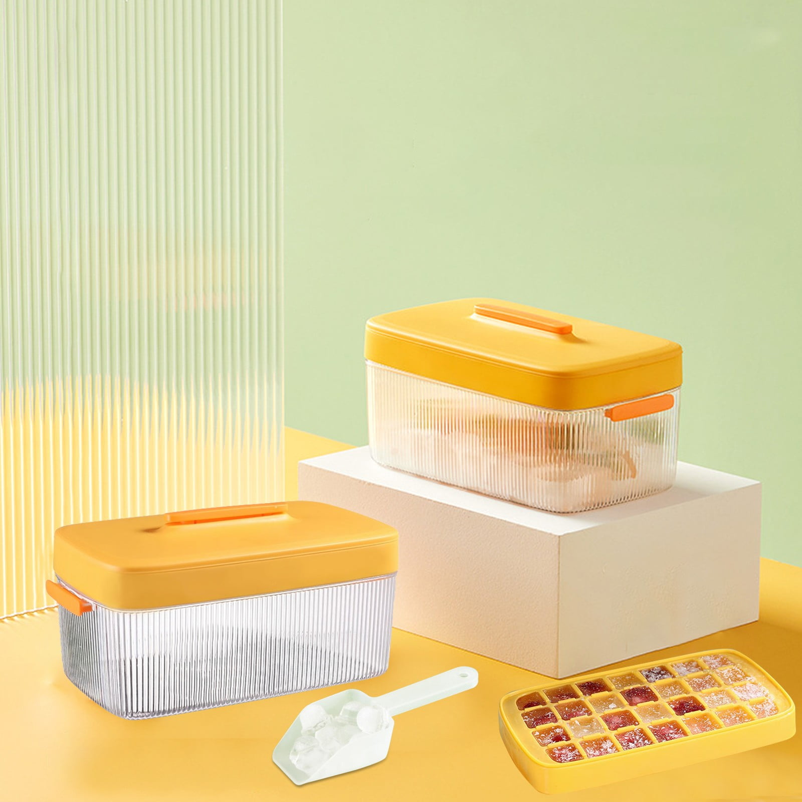 Kugisaki Clearance 28 Compartment Silicone Ice Compartment Set Home Ice ...