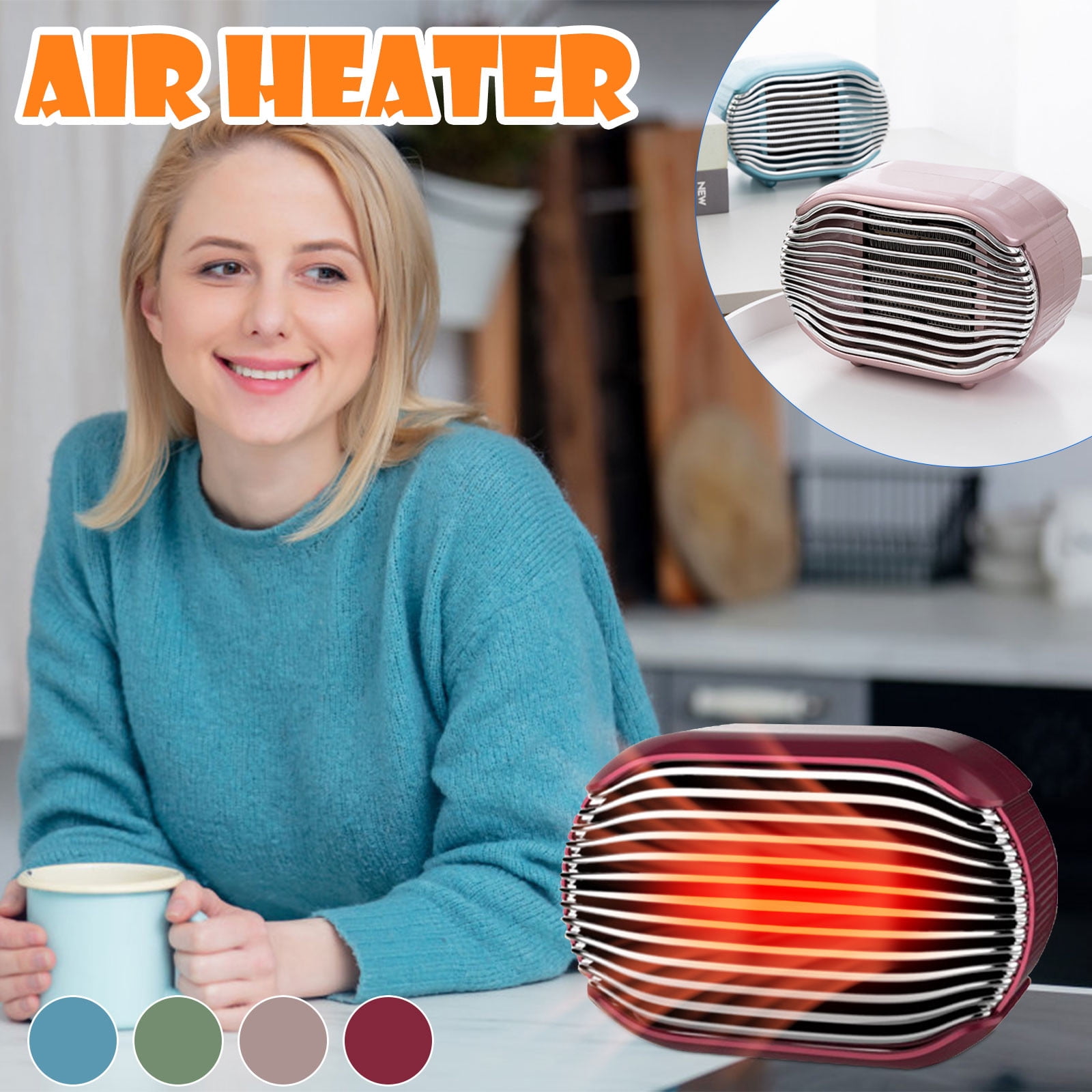 Kugisaki Clearance Autumn in Indoor Electric Space Heaters Portable Fan ...