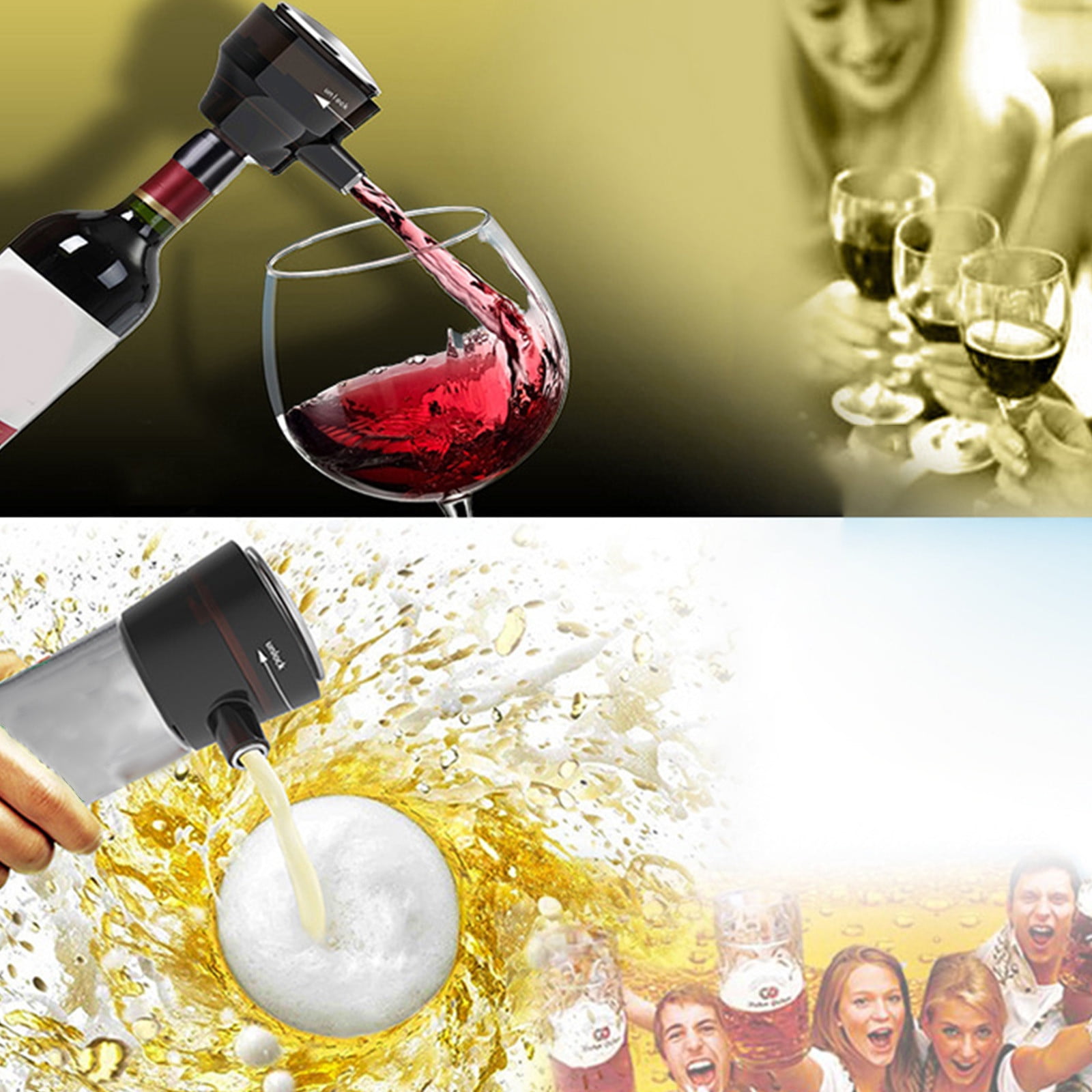 Kugisaki Clearance Wine Dispenser Wine Stirrer Electric Wine Shaker One ...