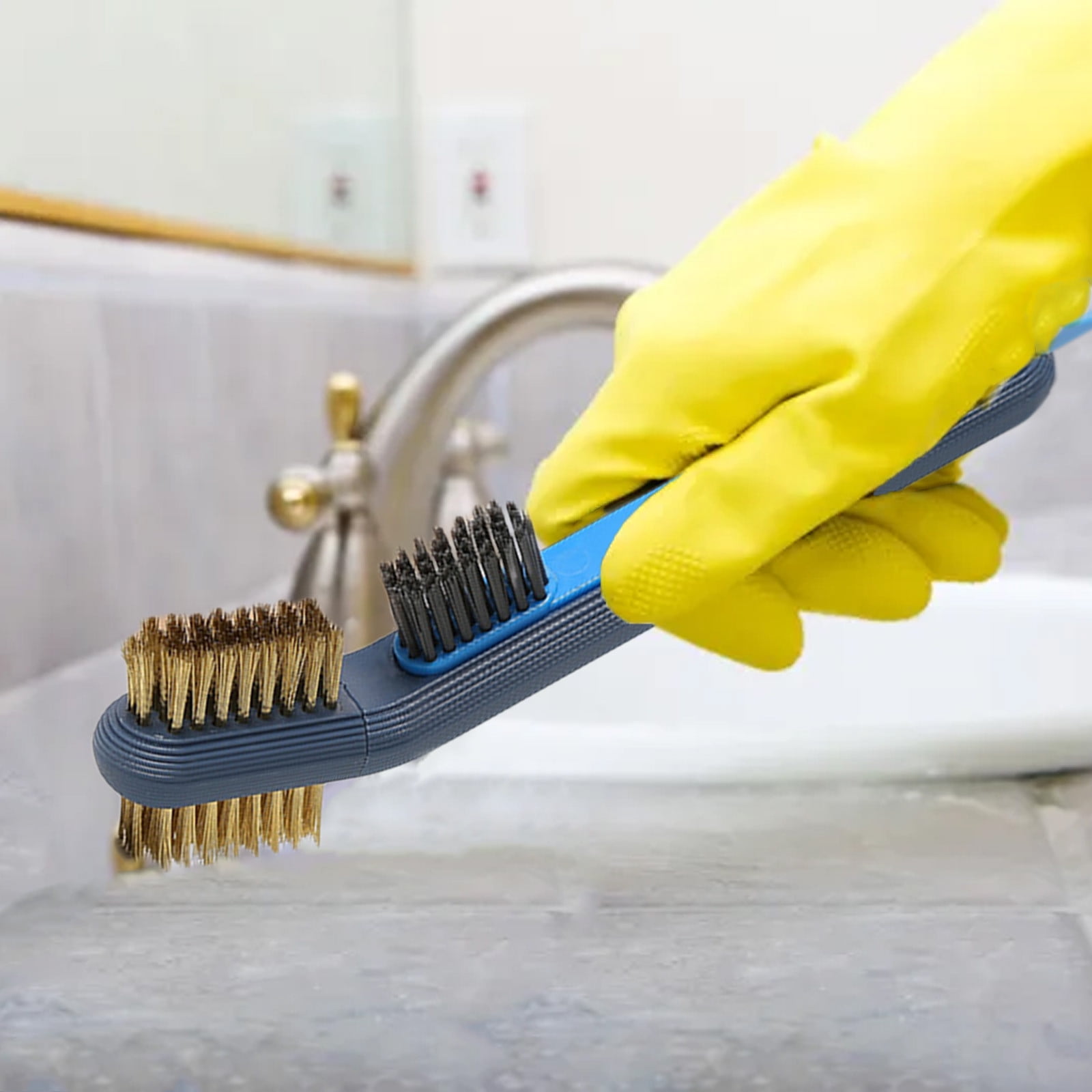 Kugisaki Crevice Brush Bathroom Crevice Cleaning Brush, Multi-Purpose ...