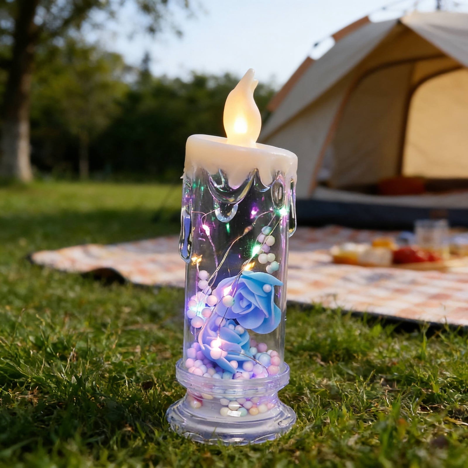 Kugisaki Flickering Flameless Candles Light Creative Shaped Candles LED ...