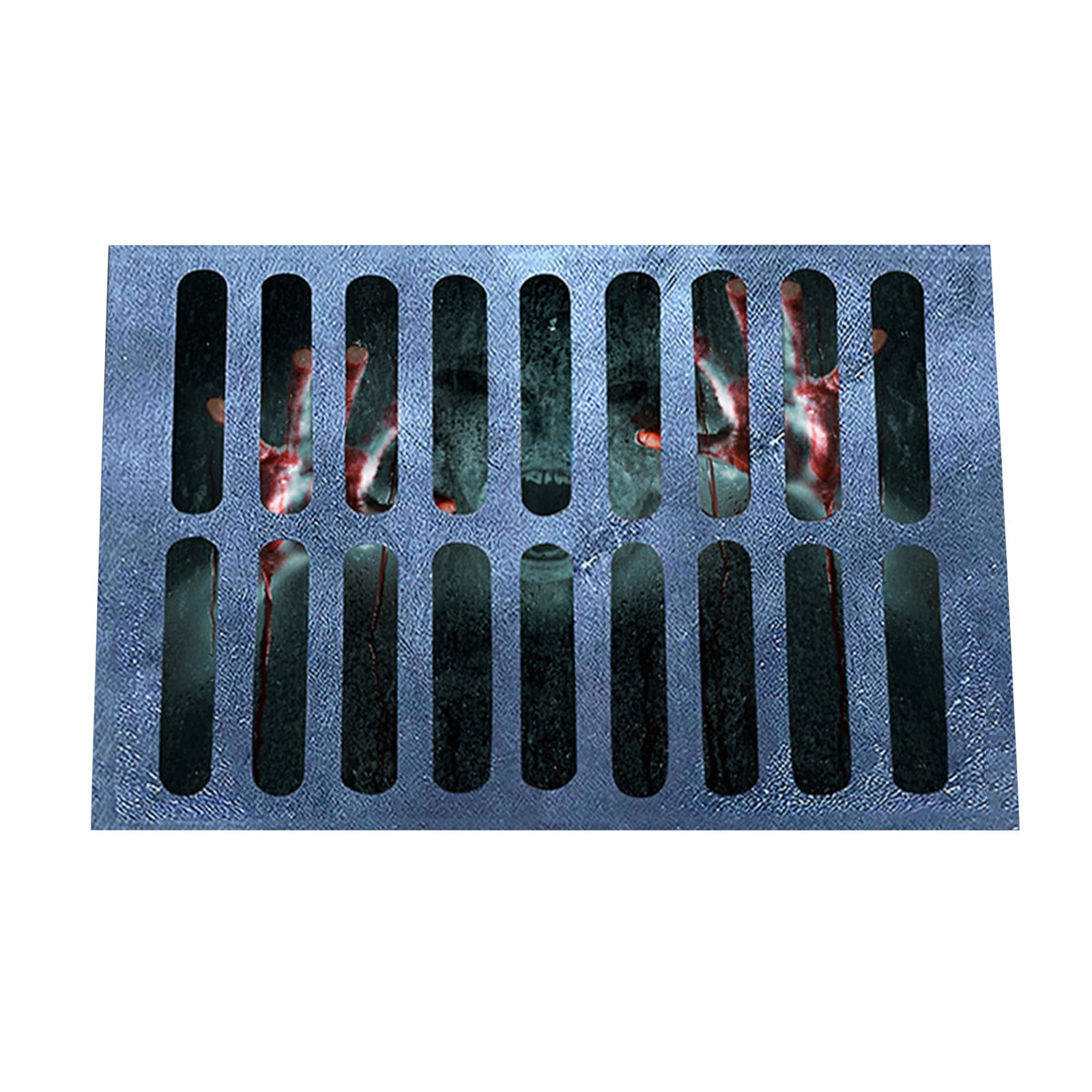 Kugisaki Halloween Floor Mat with Terrifying Theme, Skull and Pumkin ...