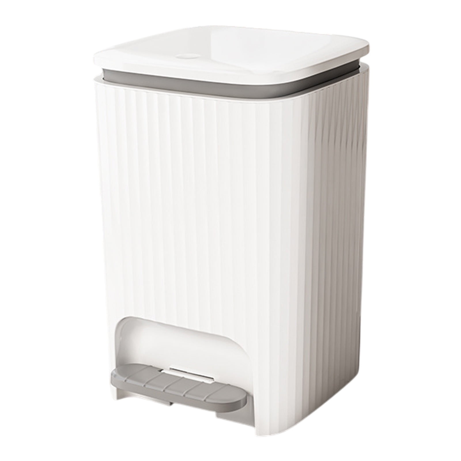 Kugisaki Household Trash Can with Lid, Large Capacity Thickened Soft ...