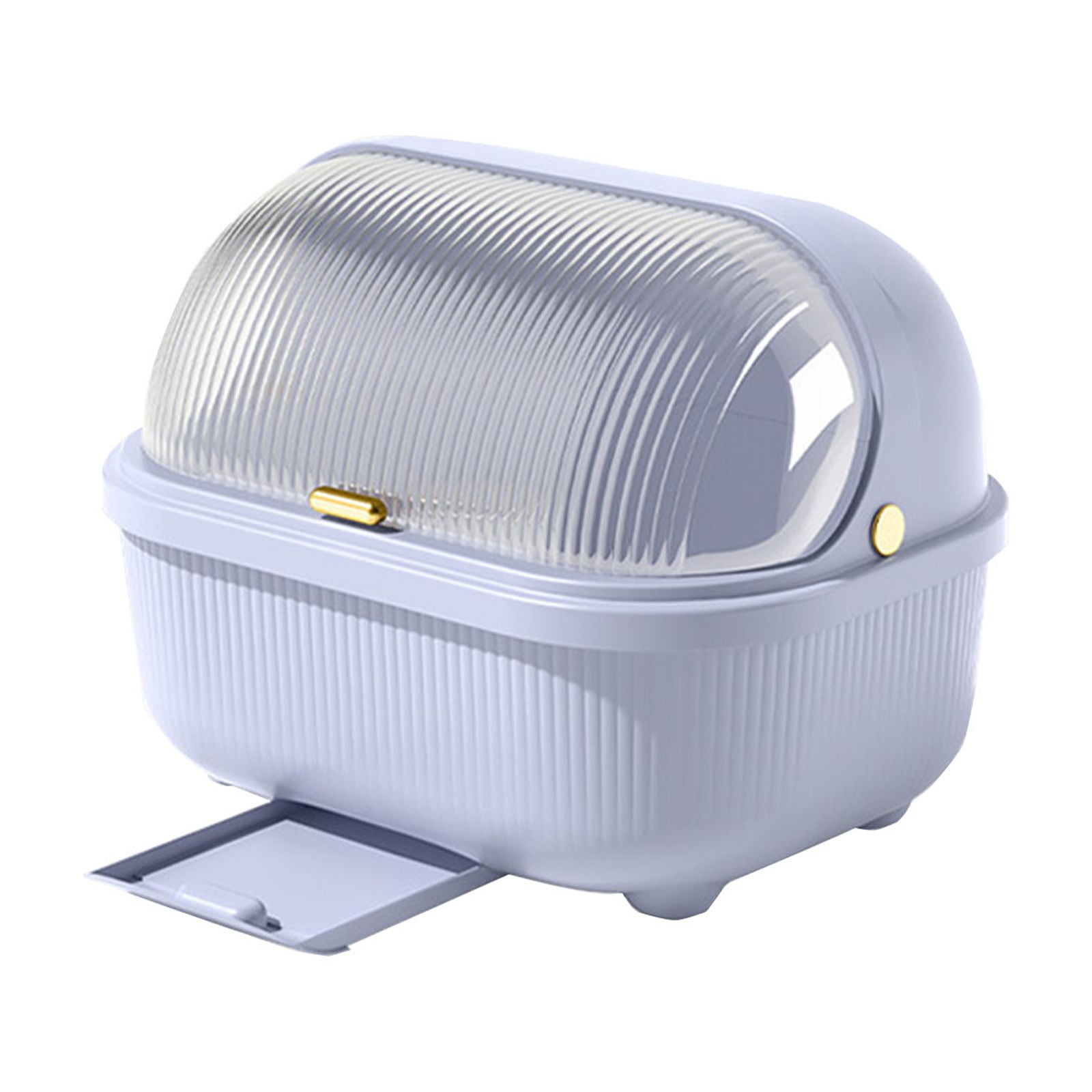 Kugisaki Kitchen Drainage Dish Rack with Lid Chopsticks Storage Box ...