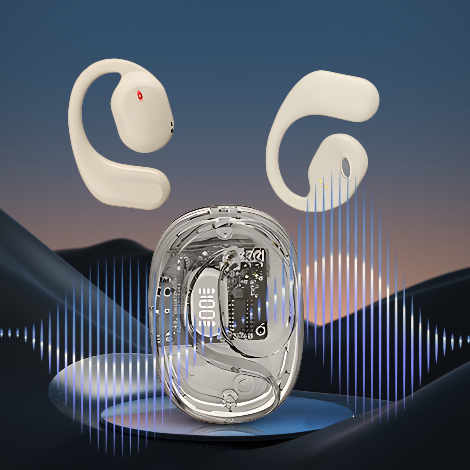 Kugisaki Open Wireless Bluetooth Headsetsporty On-Ear Headset - Beige ...