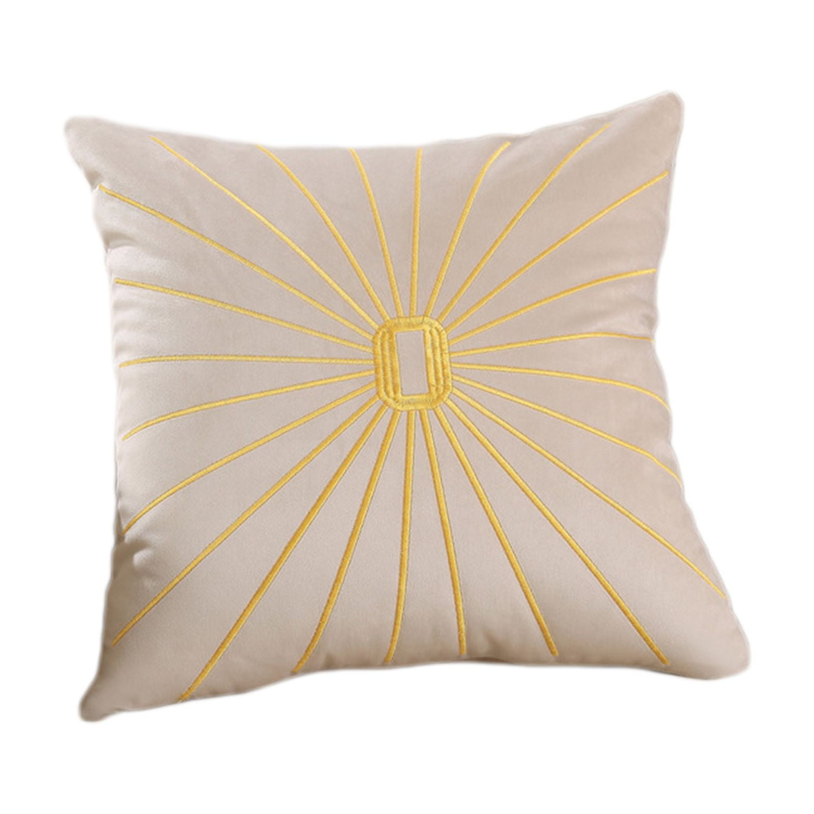 Kugisaki Solid Color Pillow Nordic Embroidery Office Chair Back Cushion ...