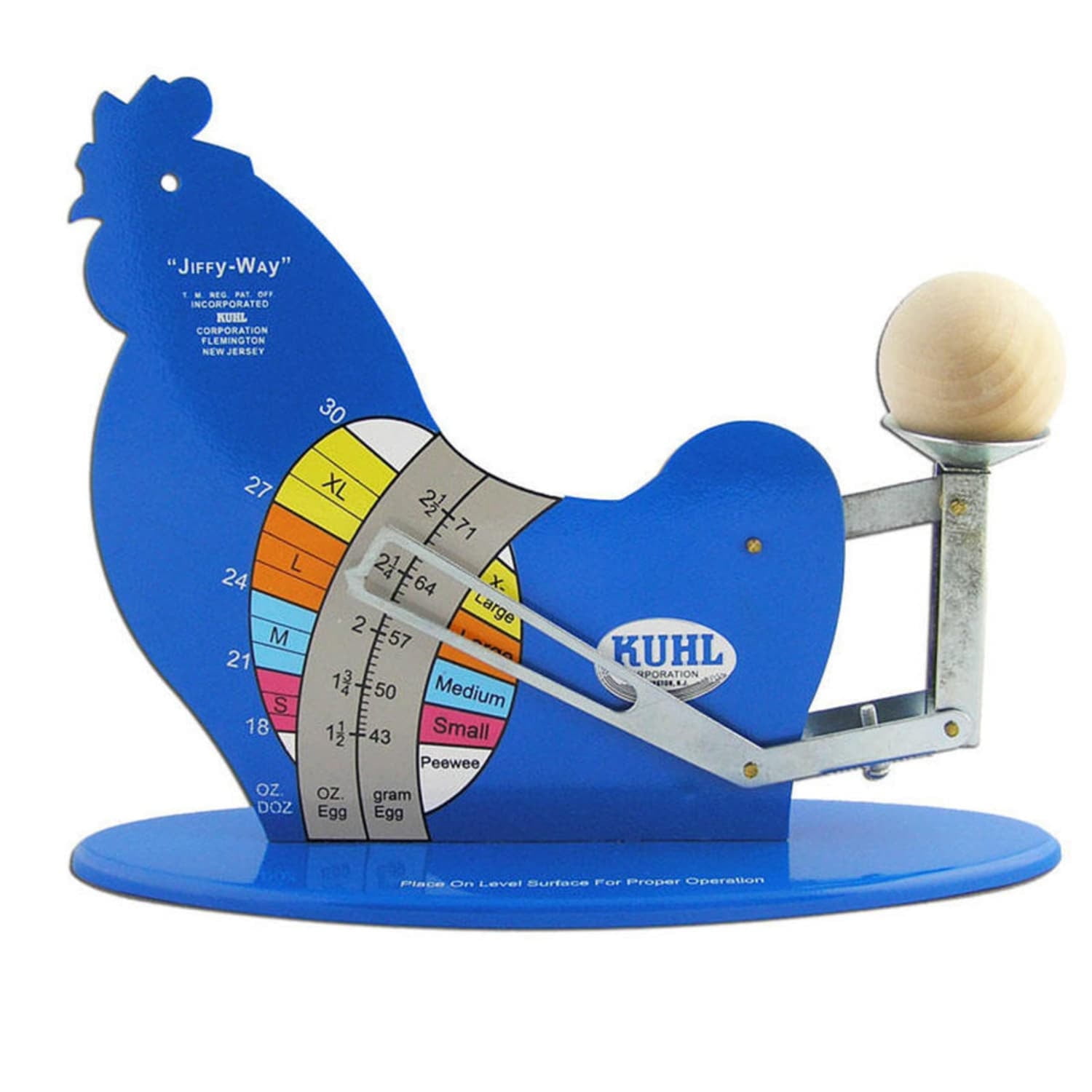 Kuhl JIFFY-III-12 Jiffy Way Gravity Poultry Egg Grading Scale Ounce and ...