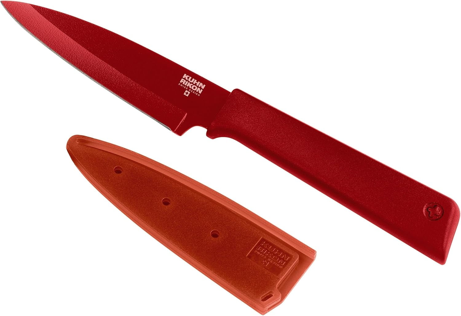 Kuhn Rikon Alloy Steel Blade Colori+ Paring Knife with Stainless Steel ...
