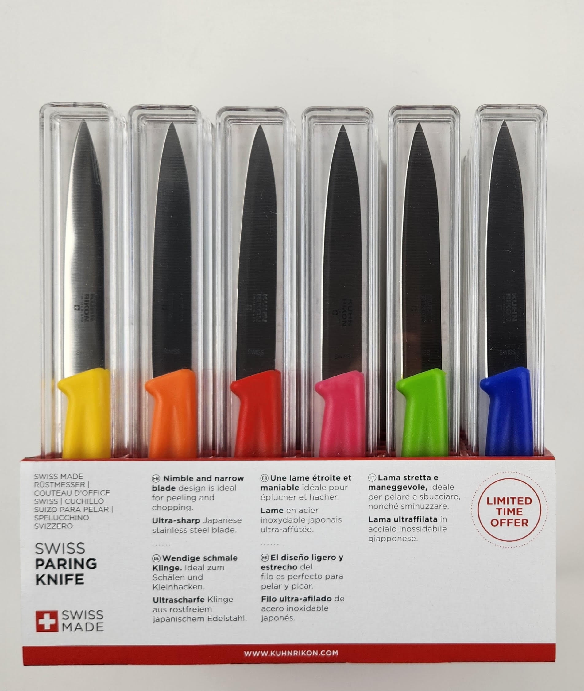 Kuhn Rikon Counter Display Unit (30 individually packaged paring Knives ...