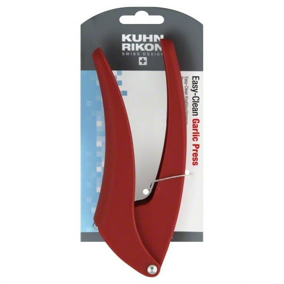 Kuhn Rikon 7-Inch Easy-Clean Garlic Press, Red - Walmart.com