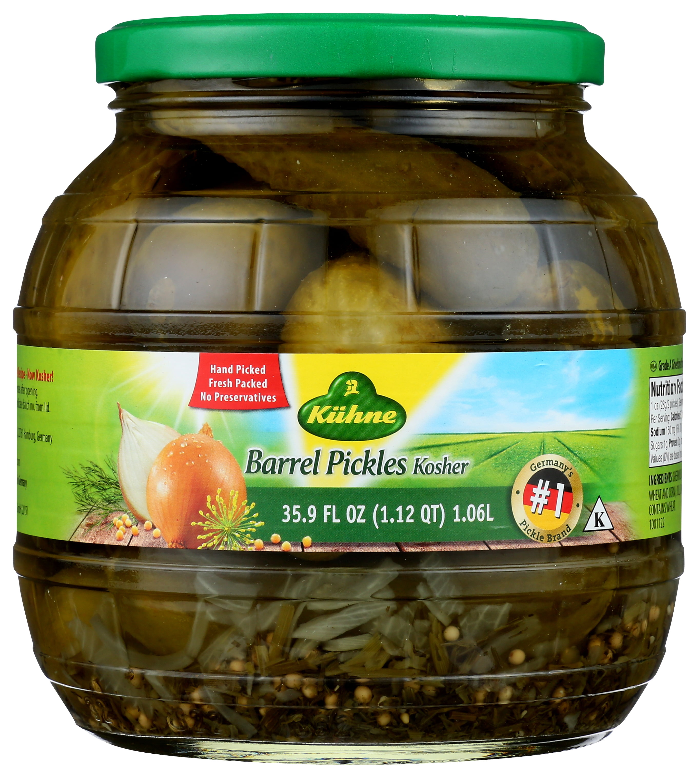Kuhne Pickle Barrel, Jarred Vegetables, 35.9 oz - Walmart.com