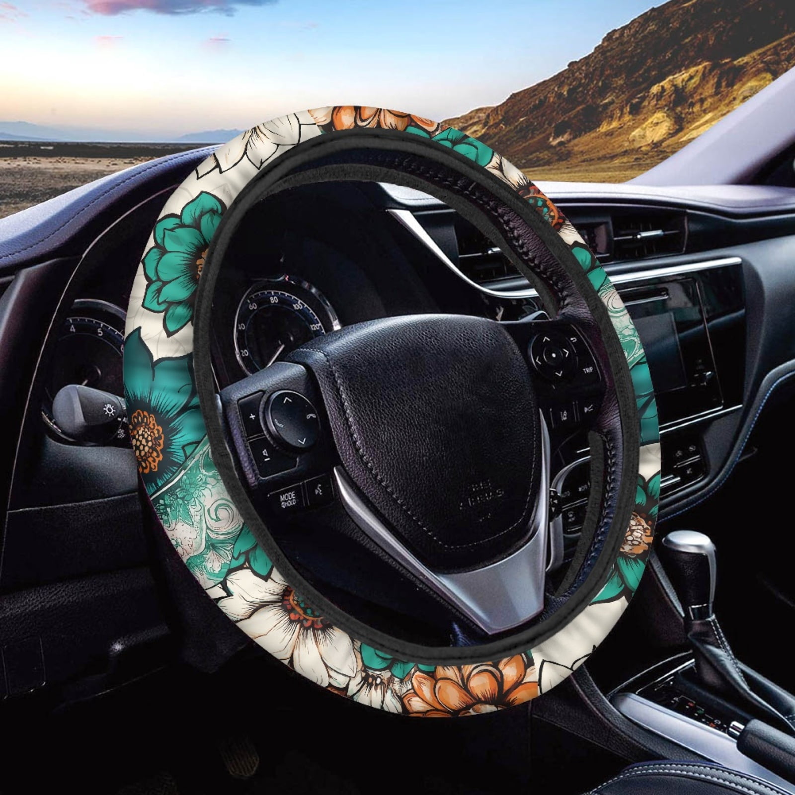 Kuiaobaty Car Steering Wheel Cover for SUV Van Truck Car Bohemian ...