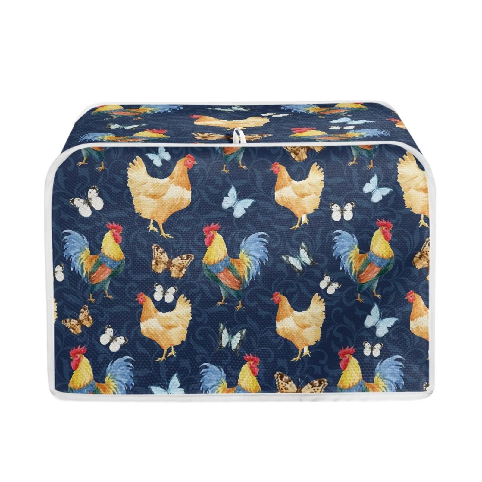 Kuiaobaty Chicken Print Toaster Cover for 4 Slice Bread Toaster Oven ...