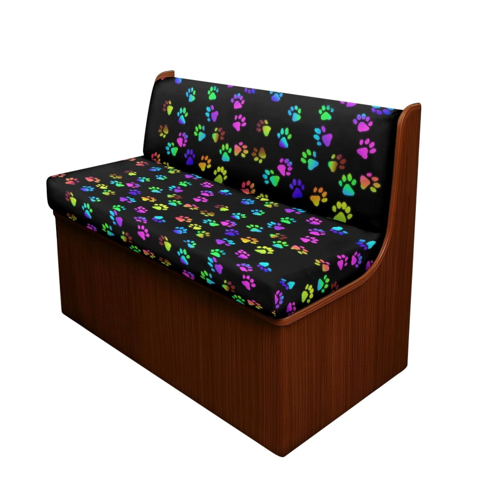 Kuiaobaty Colorful Dog Paw Pattern Washable Dinette Booth Set RV ...