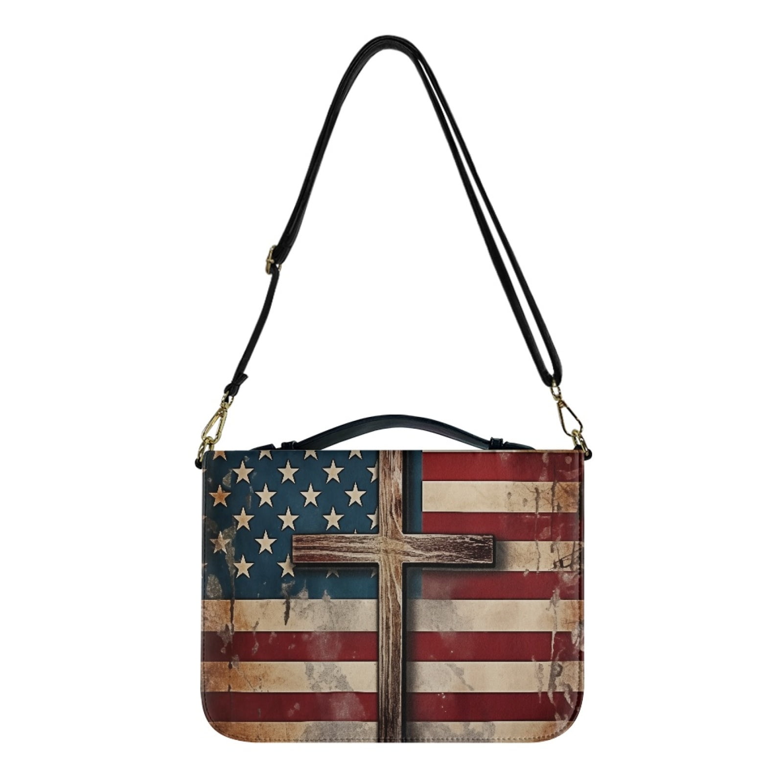Kuiaobaty Cross American Flag Print Bible Covers for Women Men Bible ...