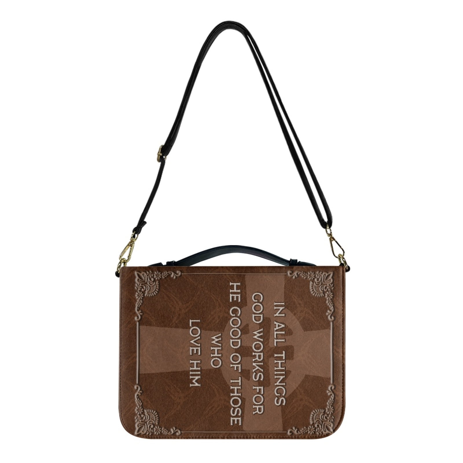 Kuiaobaty Cross Eagle Print Faux Leather Bible Cover for Men Women God ...