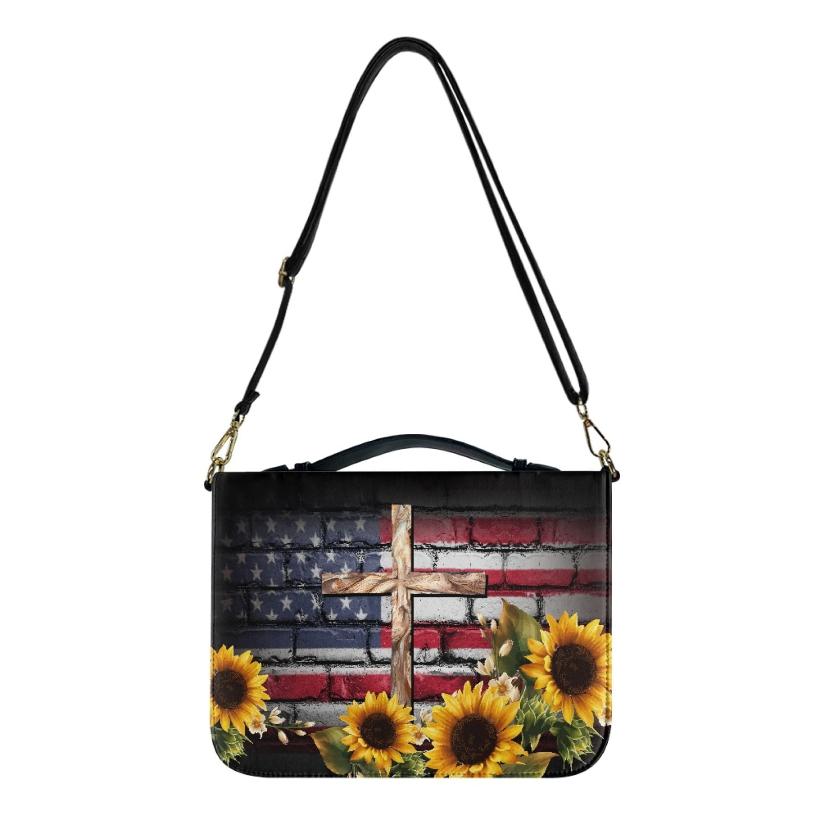 Kuiaobaty Cross Sunflower Print Bible Cover for Women Girls American ...