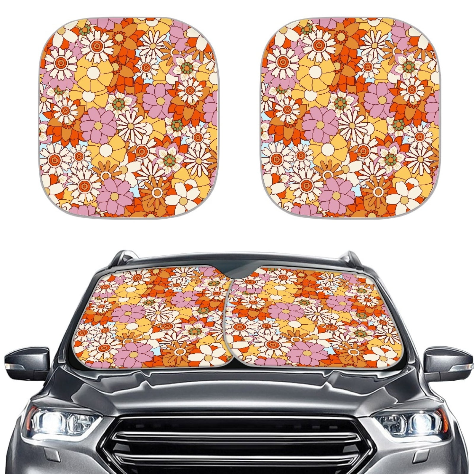 Kuiaobaty Foldable Car Windshield Sun Shade Fit Most Cars SUVs Trucks ...