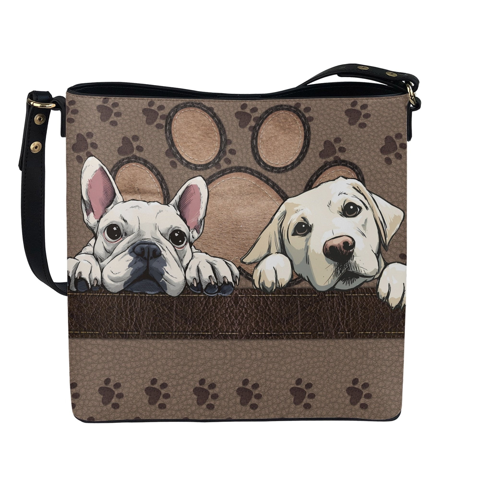 Kuiaobaty French Bulldog Print Crossbody Bag for Women, Trendy Labrador ...