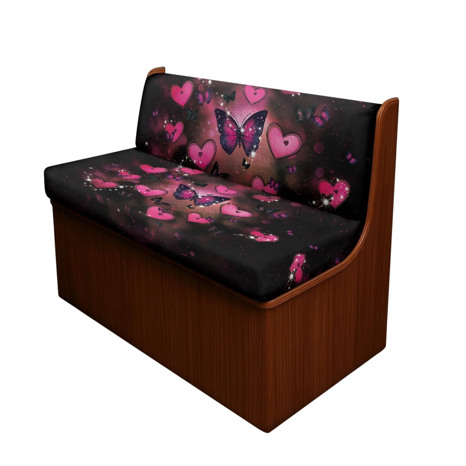 Kuiaobaty Glow Butterfly Heart Pattern RV Dinette Cushions Covers with ...