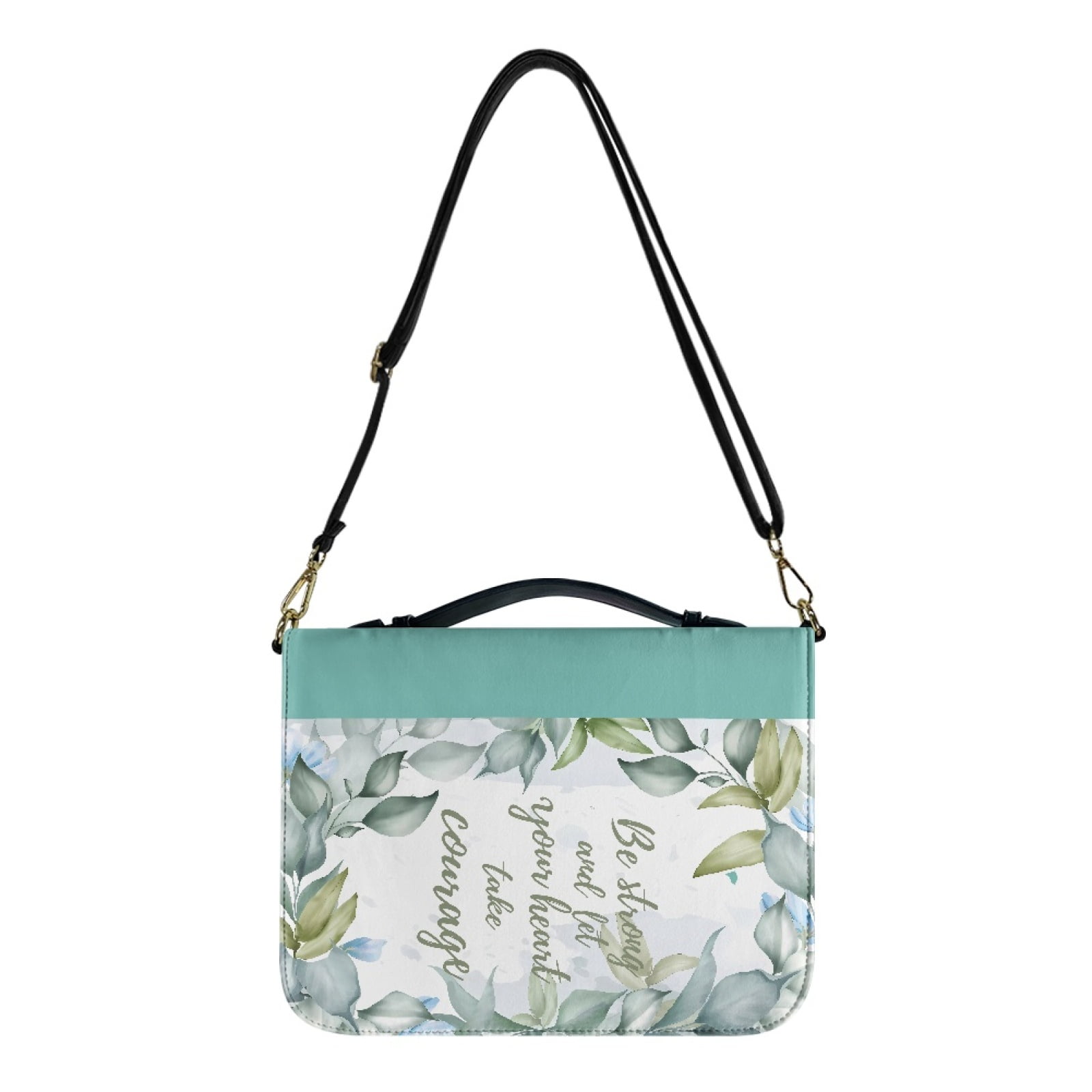 Kuiaobaty Green Leaf Print Bible Case Covers Let Your Heart Take ...