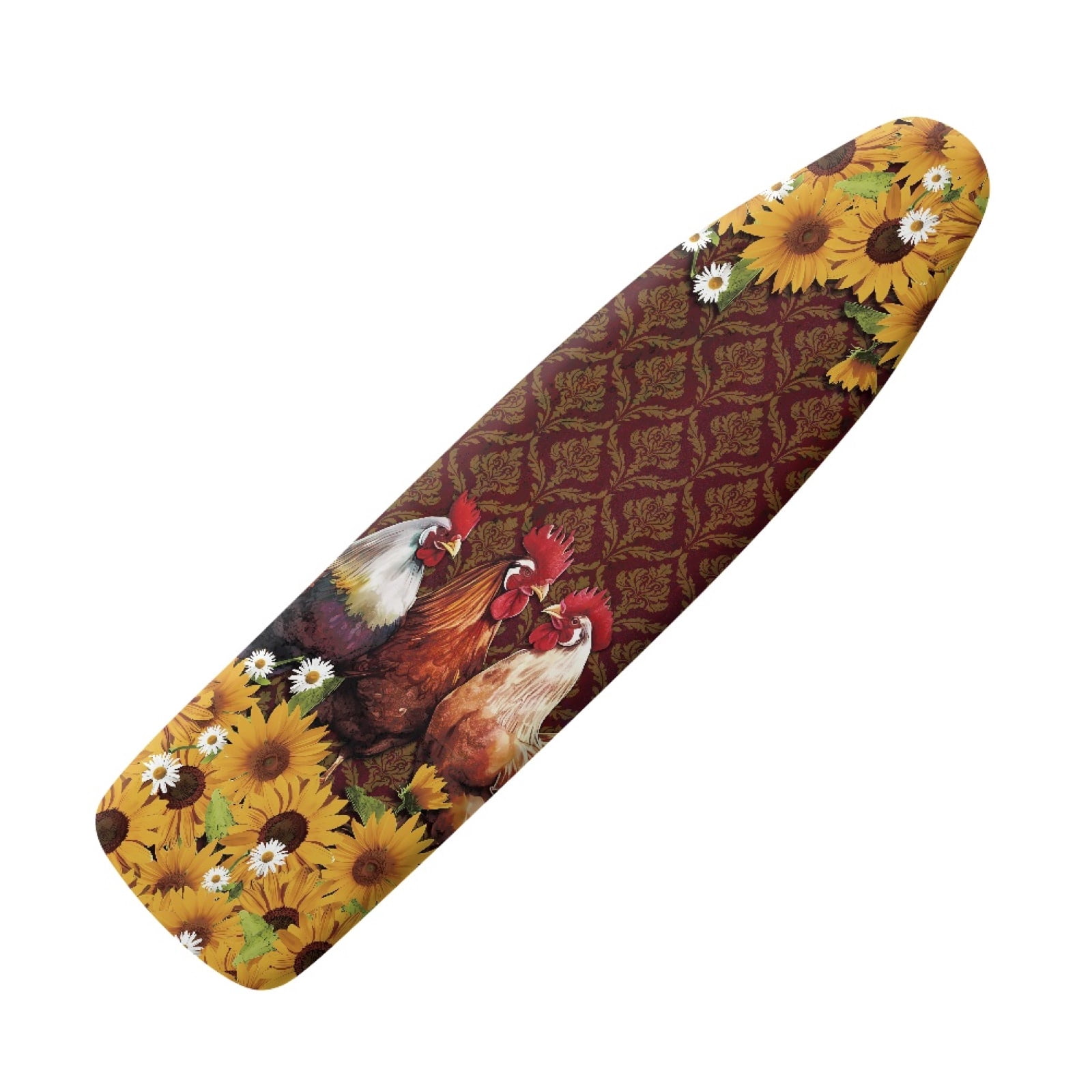 Kuiaobaty Heatproof Ironing Board Cover Rooster Sunflower Daisy Flower ...