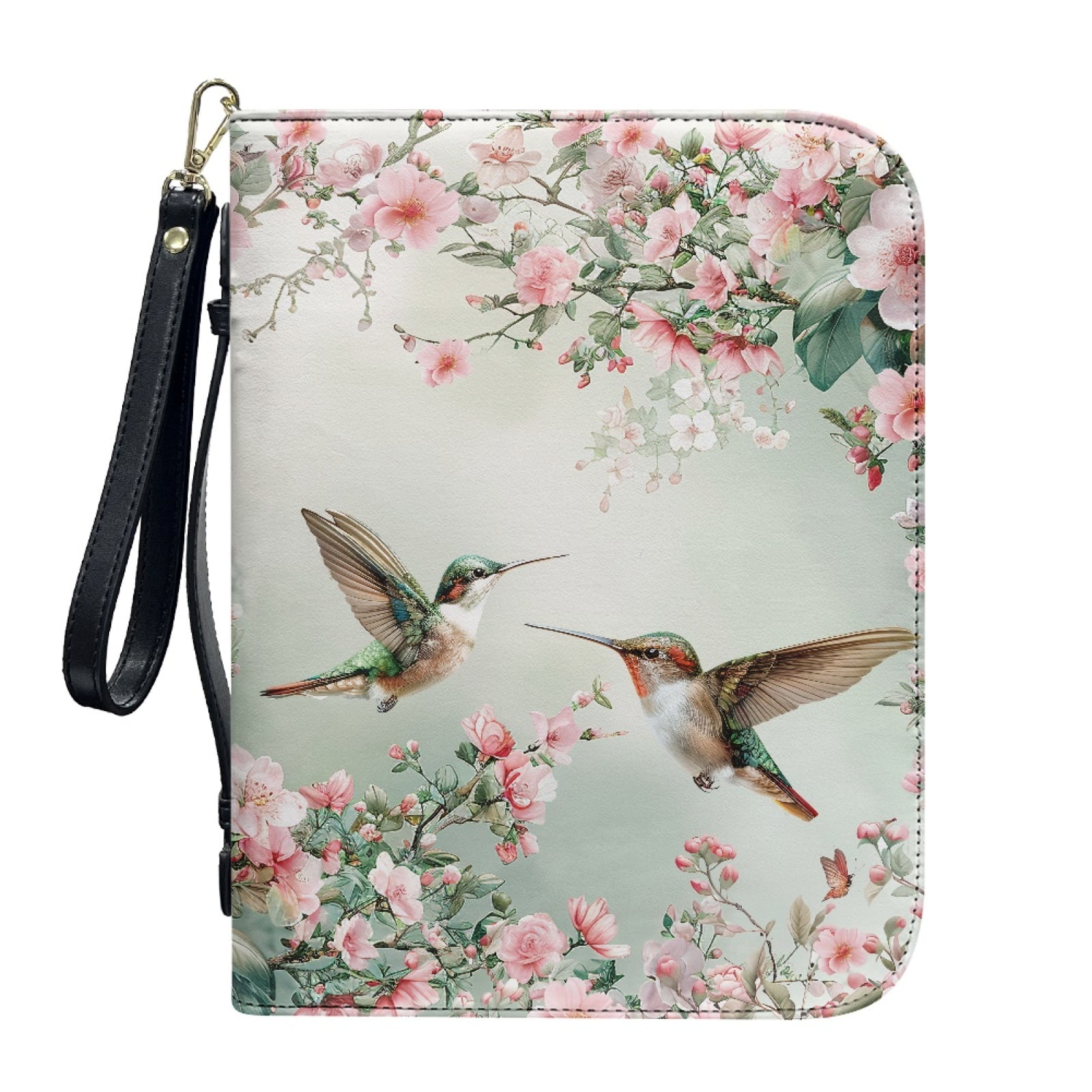 Kuiaobaty Hummingbird Floral Print Bible Cover for Women Men ...