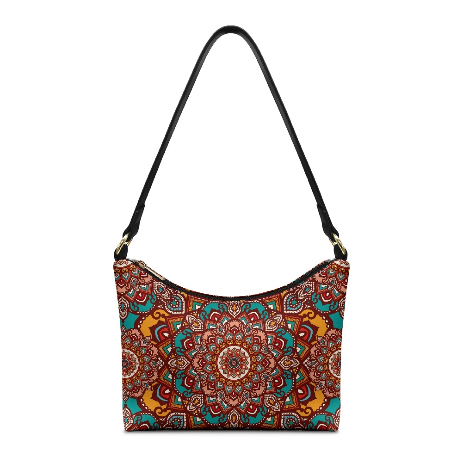 Kuiaobaty Mandala Flower Print Shoulder Purse for Women Ethnic Style ...