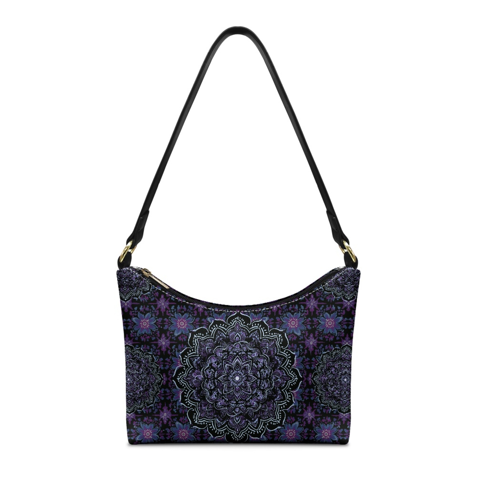 Kuiaobaty Mandala Flower Print Shoulder Purse for Women Ethnic Style ...