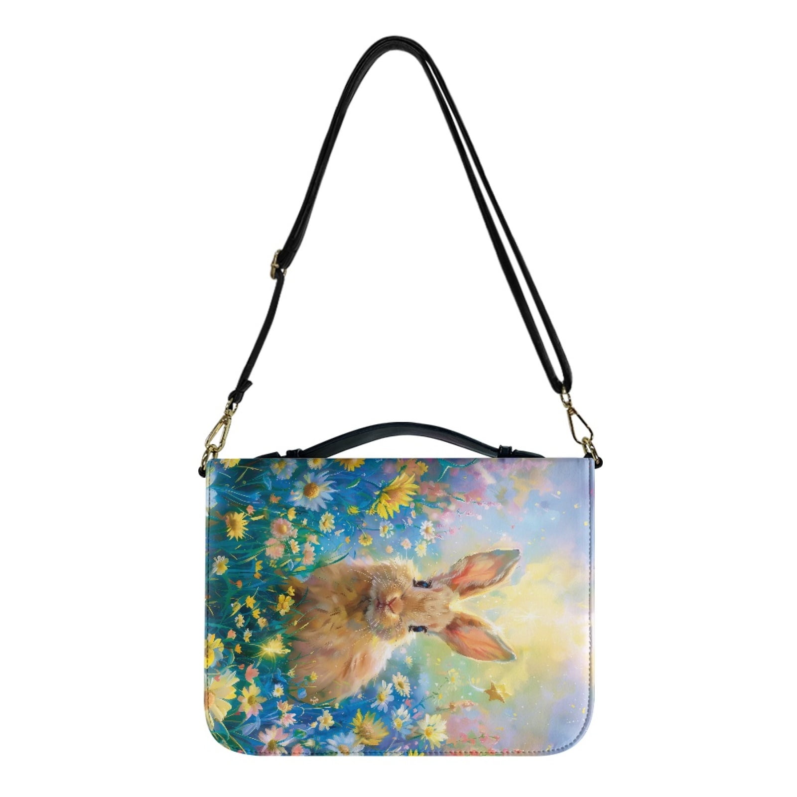 Kuiaobaty Rabbit Daisy Pattern Bible Cover for Bible Study Supplies ...