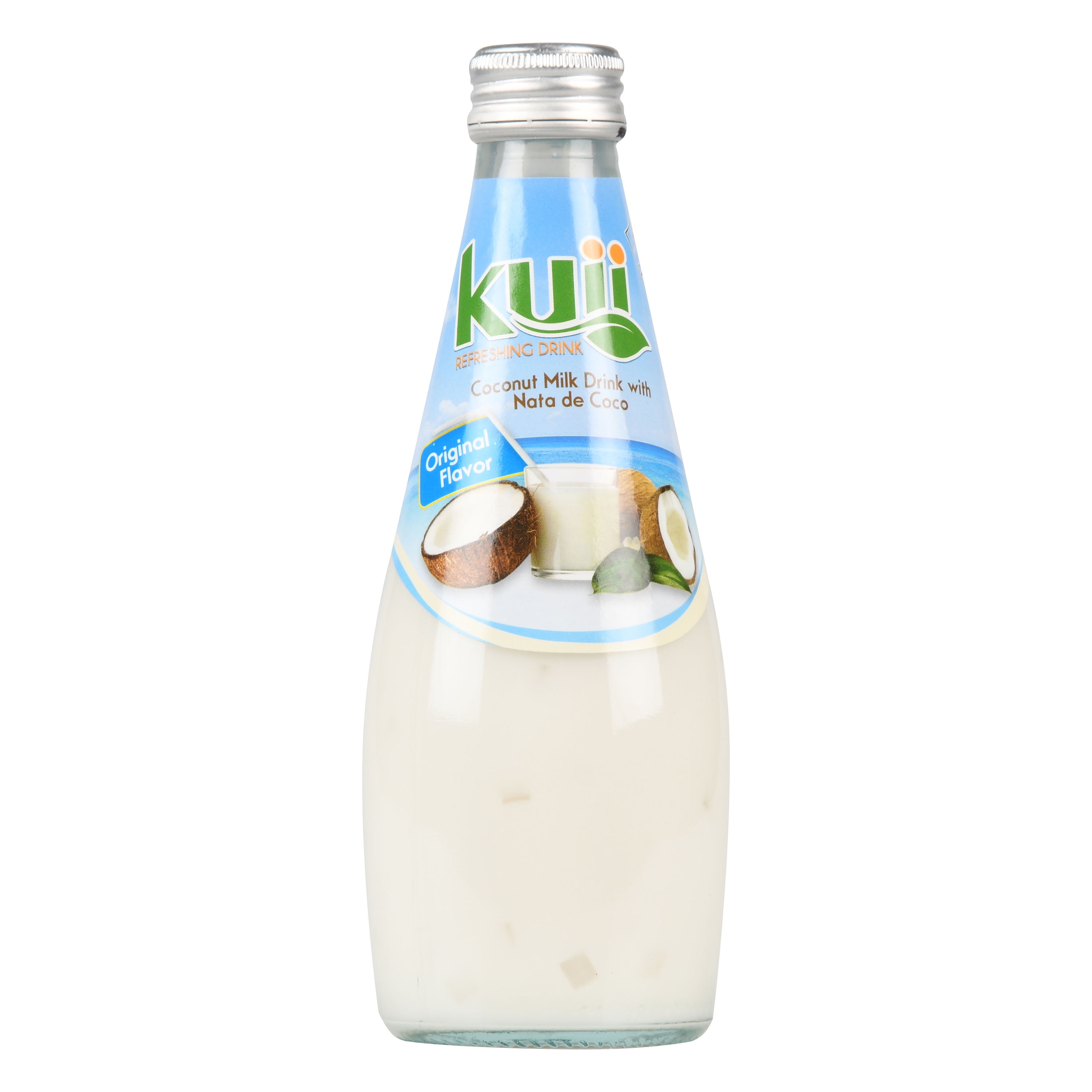 (4 pack) Kuii Drinks Coconut Milk with Nata de Coco, Original, 290mL ...