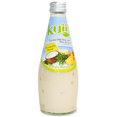 Kuii Coconut Milk with Nata de Coco, Pineapple Flavor, 290mL, Vitamin E ...