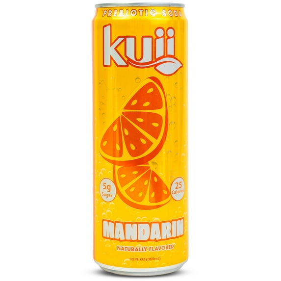 Kuii Prebiotic Soda, 12 fl oz, Single Aluminum Can, Mandarin - Walmart.com