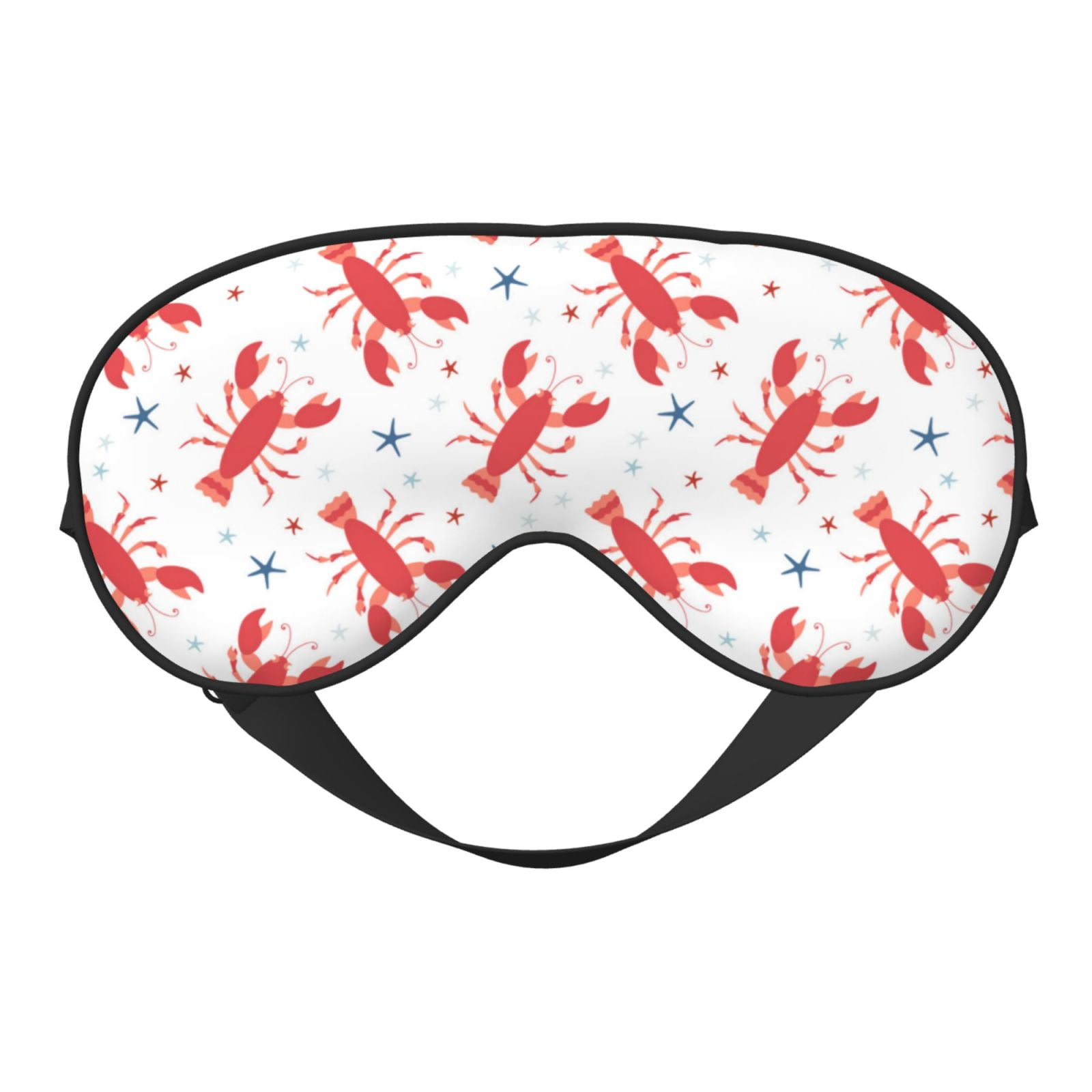 Kuilepa Lobsters And Sea Stars Print Sleep Eye Mask Blindfold with ...