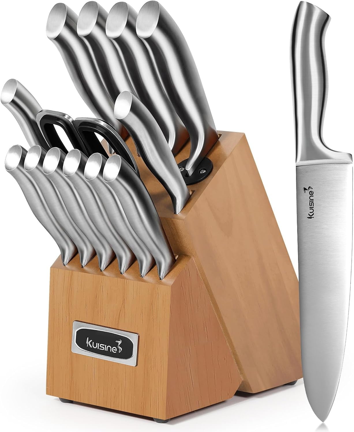 Kuisine Premium Sharp Knife Set,High Carbon Stainless Steel Sharper ...