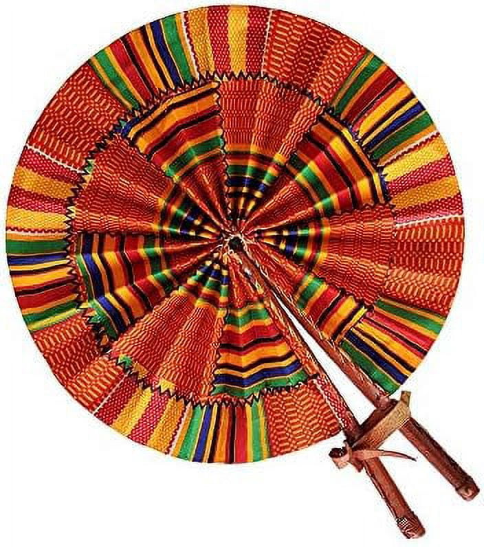 Kujoe Print Folding Handheld Hand Fan Hand-Crafted - Walmart.com