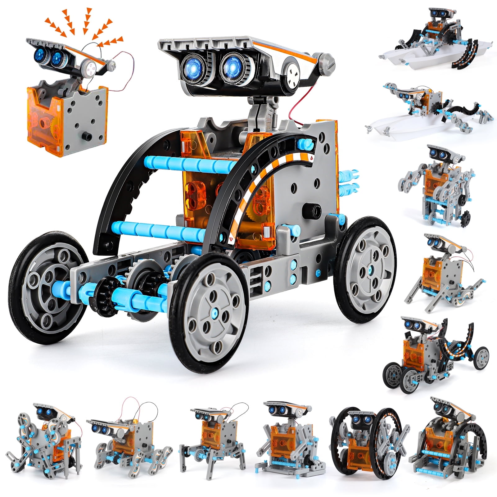 KukuFun 12 in 1 Stem Solar Robot Kit Toys for Kids Ages 8-12-14 ...