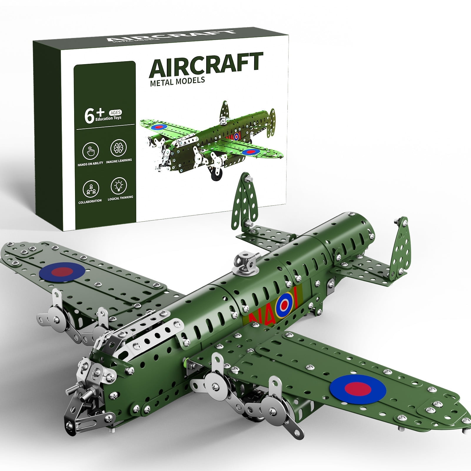 KukuFun Stem Building Projects Model Airplane Set, 389 Pcs Science Kit ...