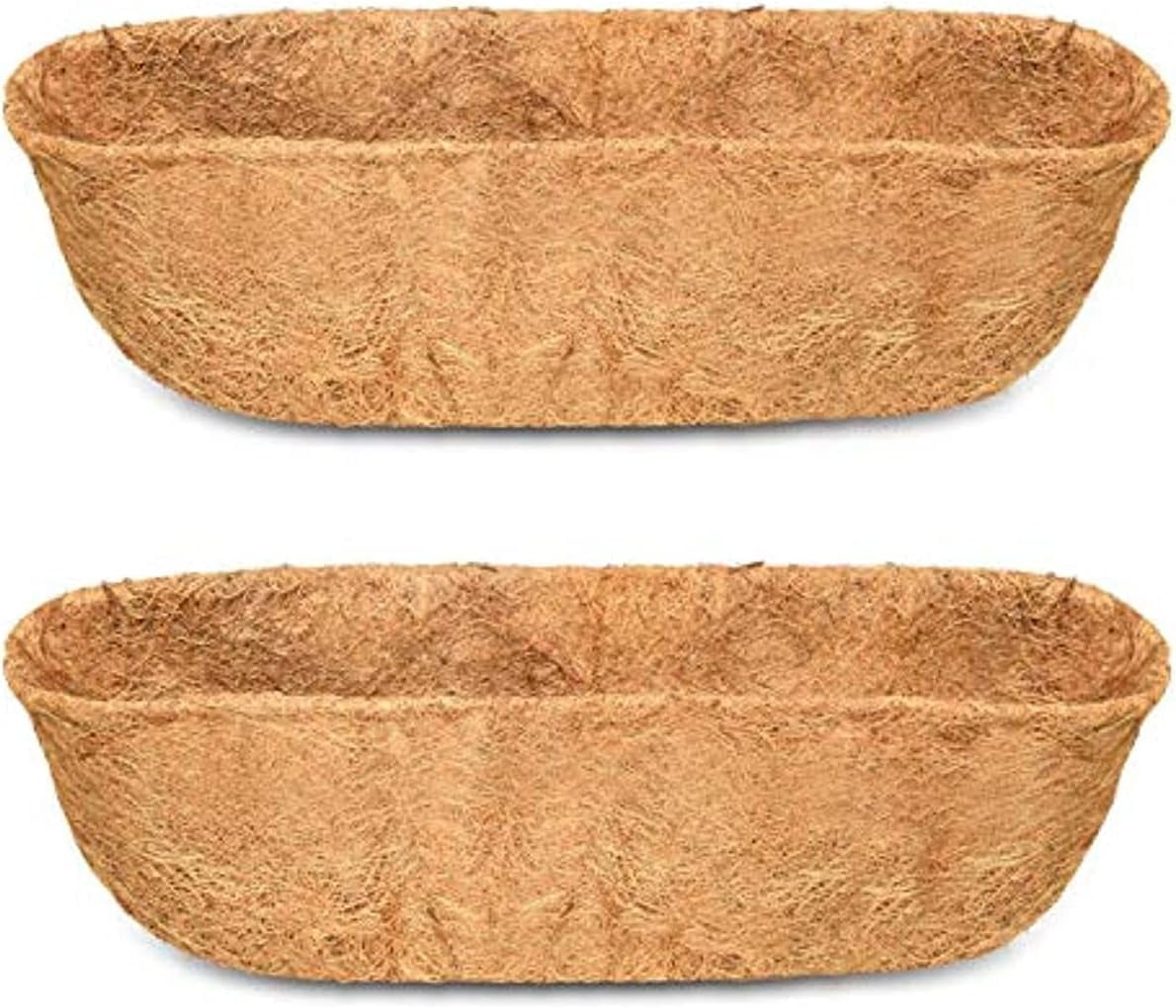 Kukuzhu 2 Pack Coconut Liners for Planters Horse Hanging Husk Basket ...