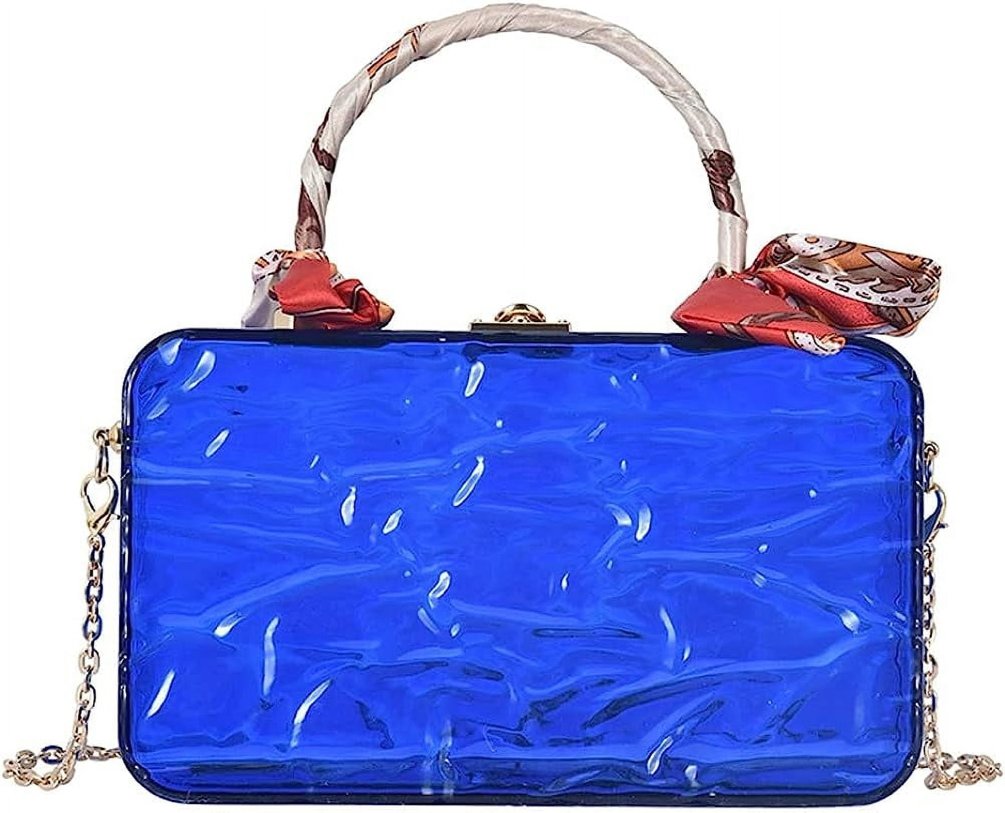 Kukuzhu Acrylic Transparent Evening Handbags Women Chic Soft Handle ...