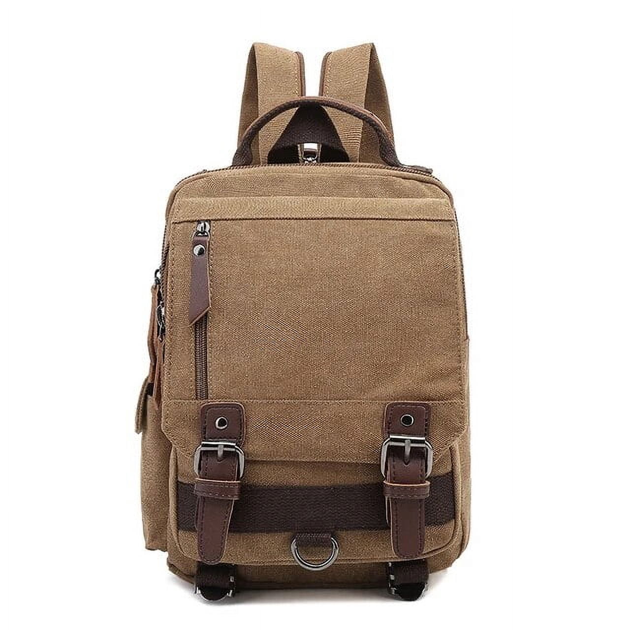 Kukuzhu Canvas Cross Body Retro Messenger Bag Shoulder Sling Backpack ...