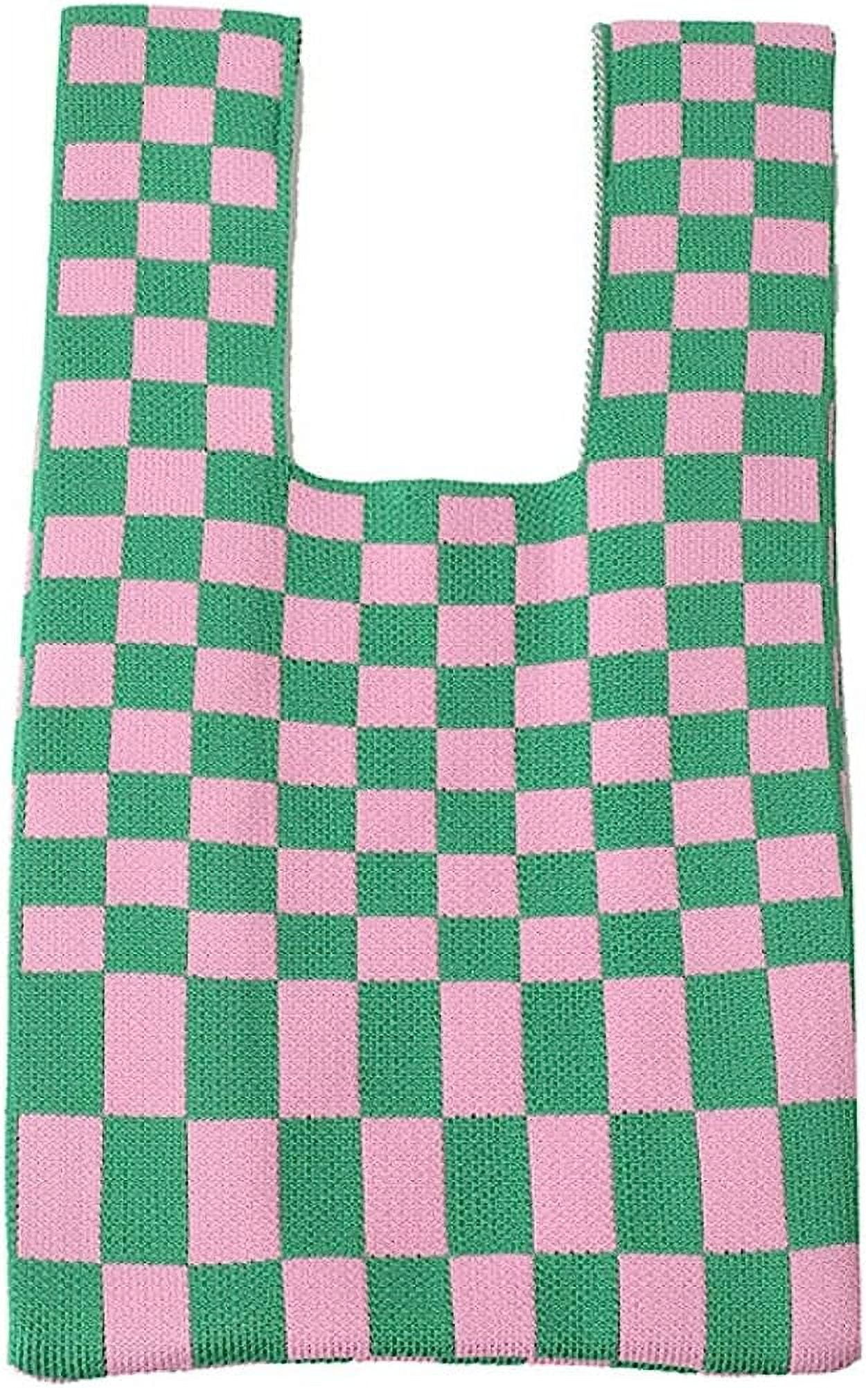 Kukuzhu Checkered Bags for Women Checkerboard Tote Bags Plaid Handbag ...