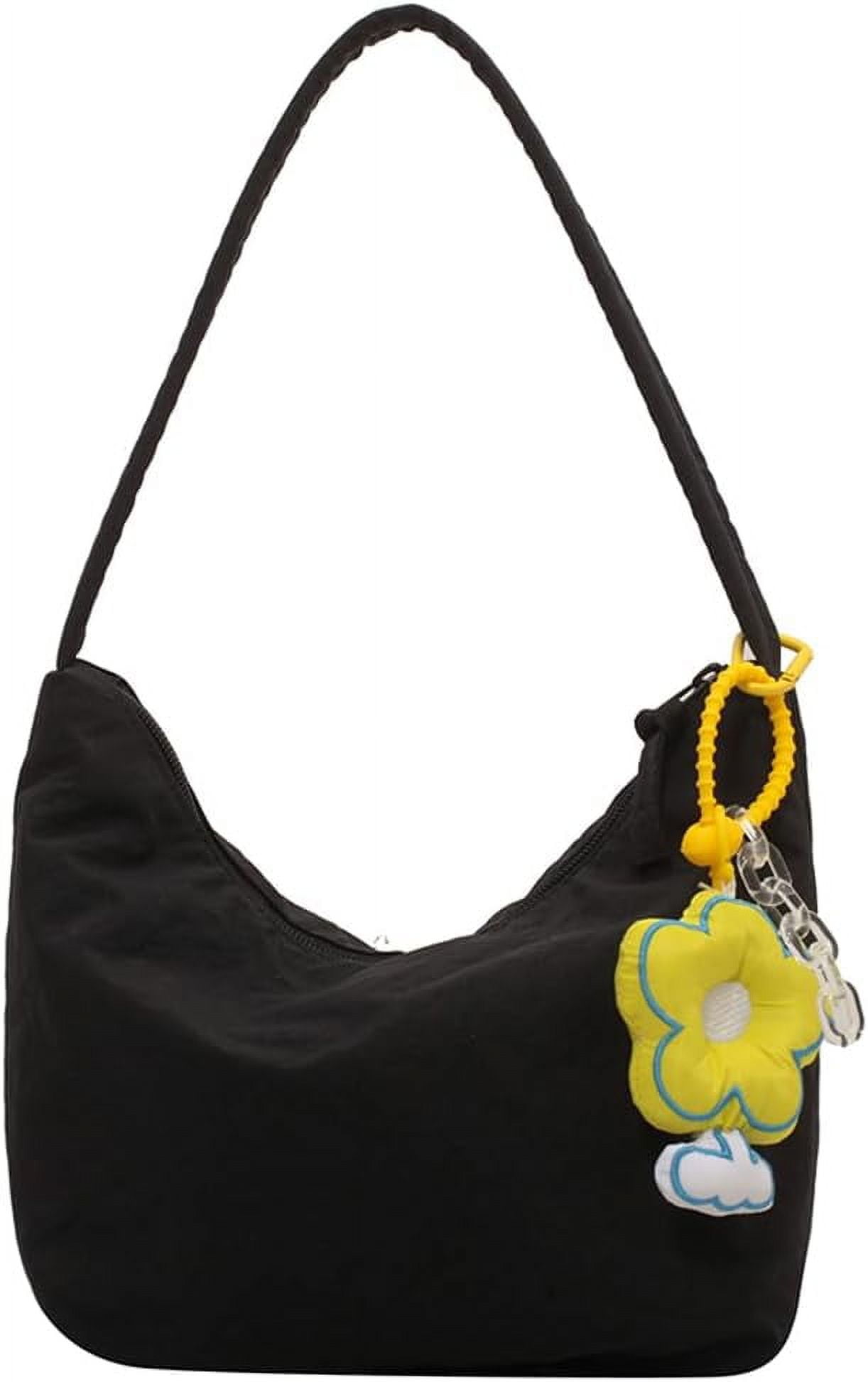 Kukuzhu Crescent Bag for Women Nylon Tote Bag Lightweight Shoulder Bag ...