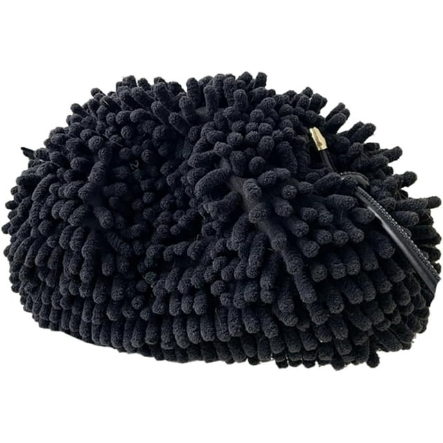 Kukuzhu Cute Fluffy Dumpling Bag for Women Clutch Fuzzy Purse Fluffy ...