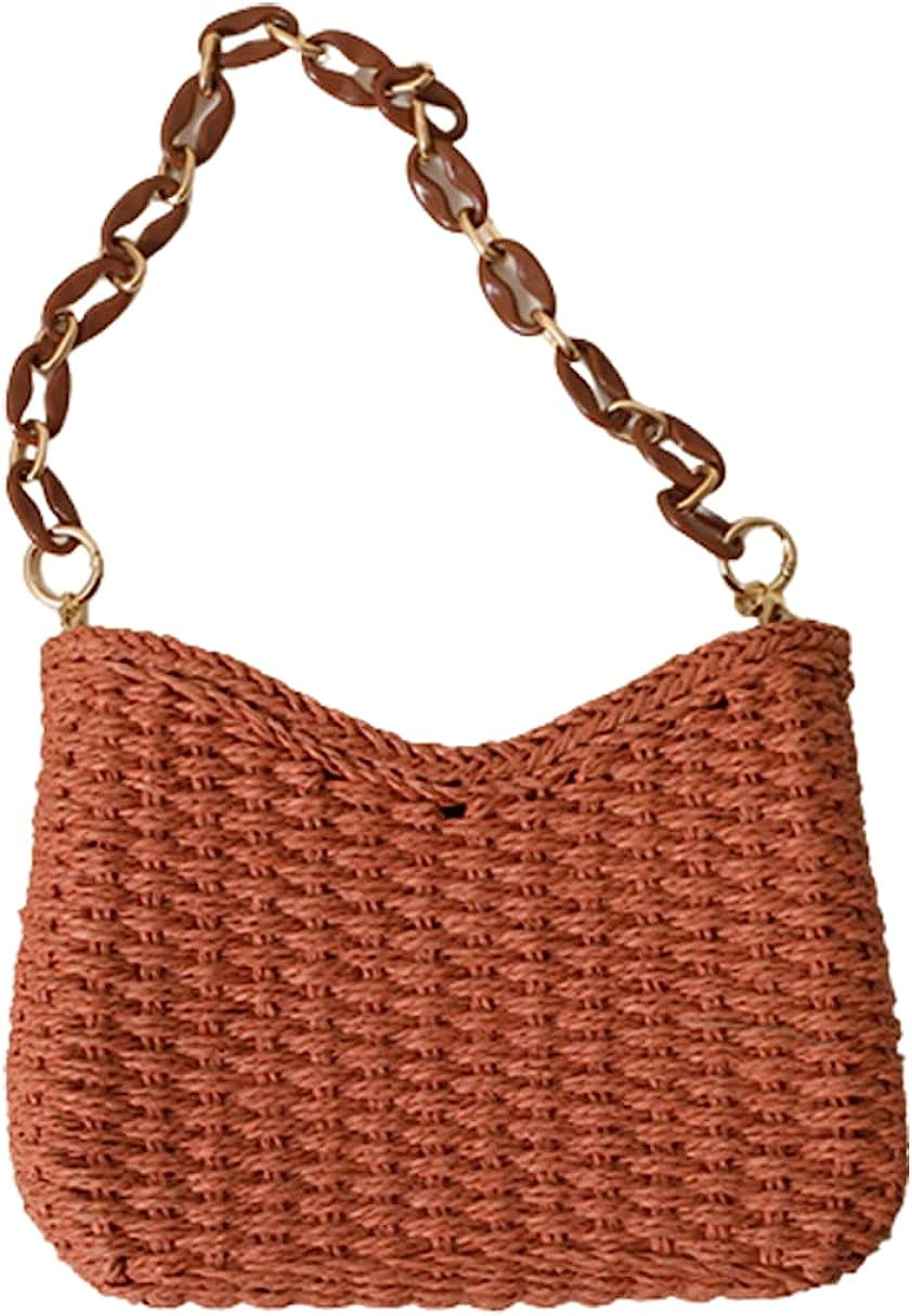 Kukuzhu Cute Purses for Women Large Tote Bags Straw Handwoven Hobo Bag ...