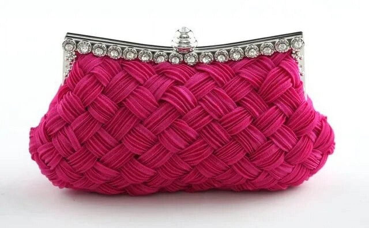 Kukuzhu Diamond Inlaid Satin Women's Dinner Shoulder Bag Bridal Clutch ...