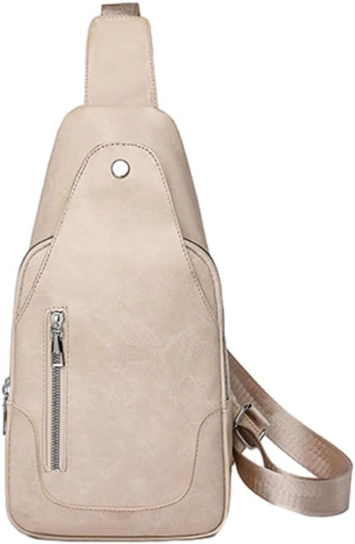 Kukuzhu Fanny Pack for Women Vegan Leather Sling Bag Fashion Waist Pack ...